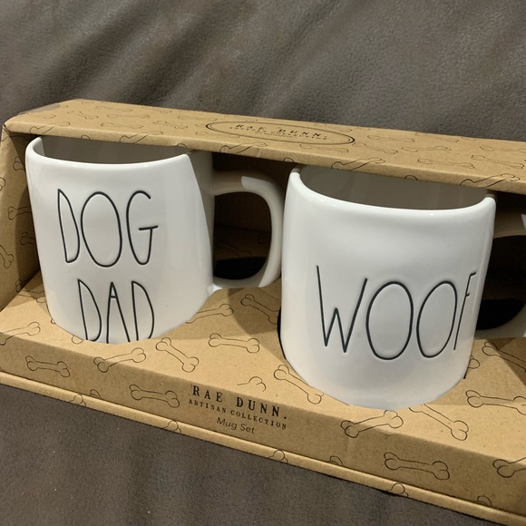 Rae Dunn | Kitchen | Rae Dunn Dog Dad Mug Set | Poshmark